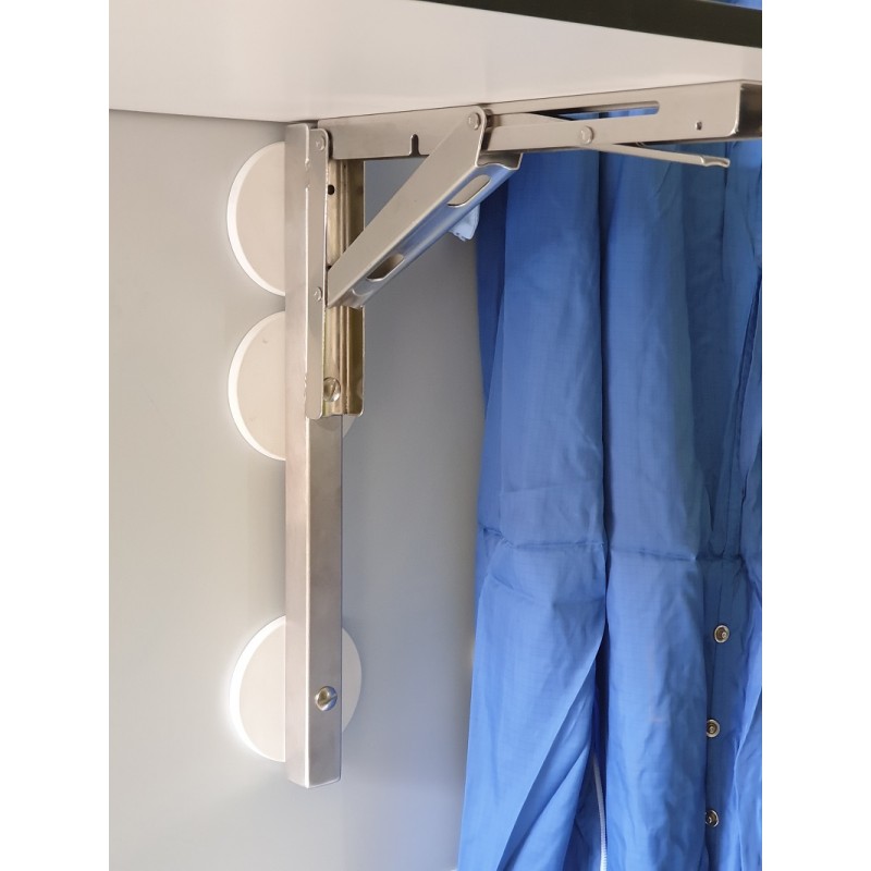 Tablette mural rabattable ou fixe sur aimants