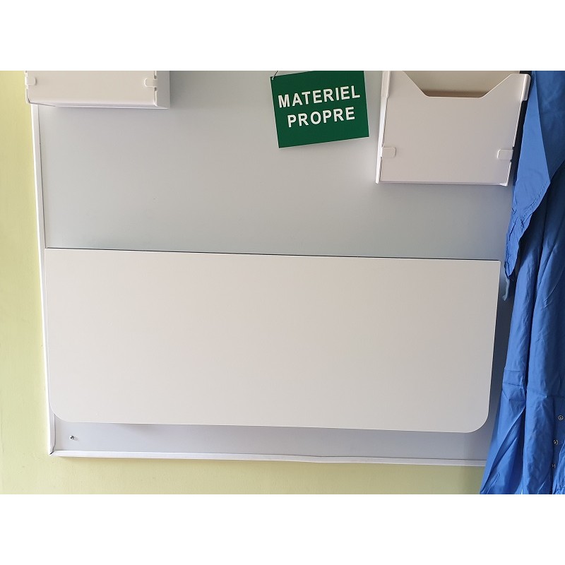 Tablette mural rabattable ou fixe sur aimants